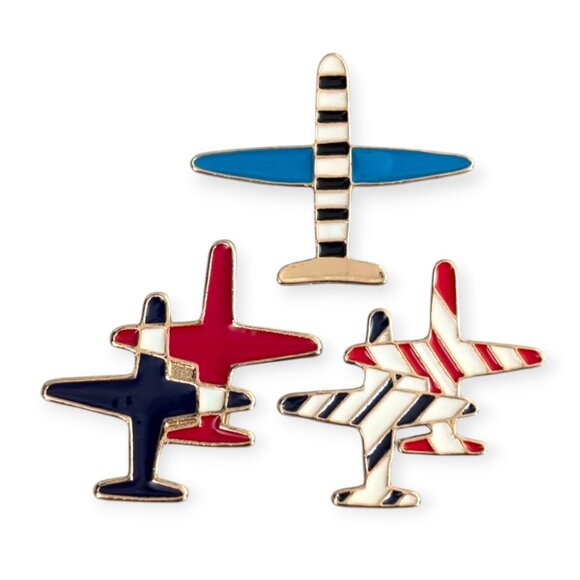 Independent | Accessories | Airplane Aviation Enamel Pins Light Blue ...